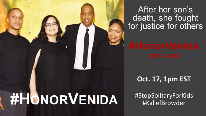 #HonorVenida Browder - Stop Solitary for Kids